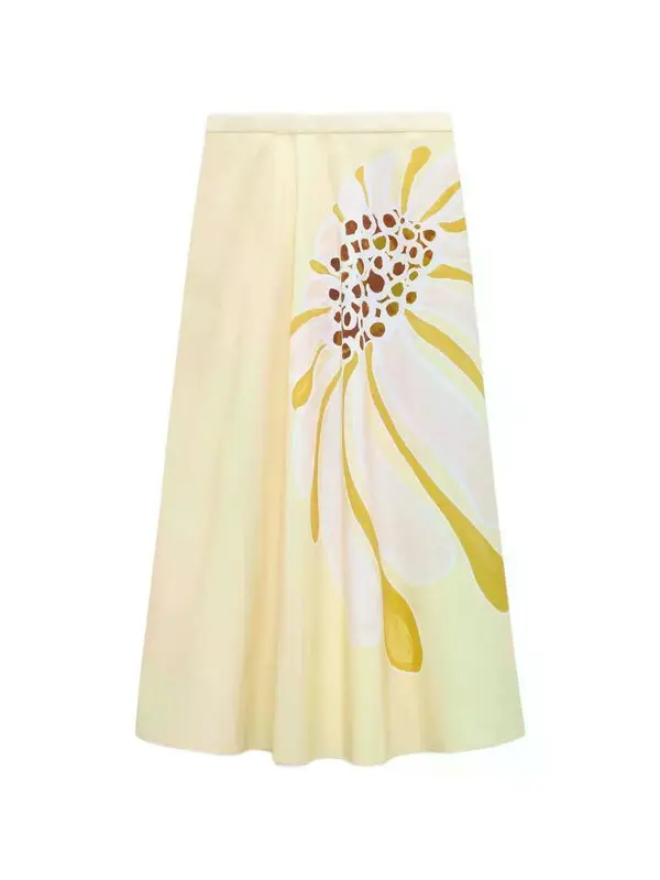 Dorothee Schumacher Floral-print Midi Skirt - Yellow