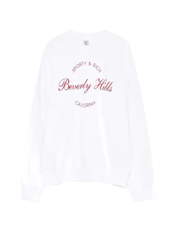 SPORTY & RICH Printed Sweatshirt - White