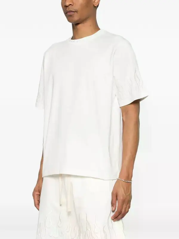 VISION OF SUPER Logo-embroidered T-shirt