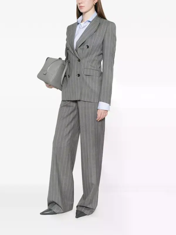 Tagliatore Pinstripe Double-breasted Suit - Grey