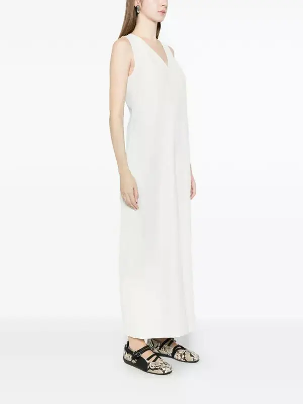 Calvin Klein V-neck Sleeveless Jumpsuit - Neutrals