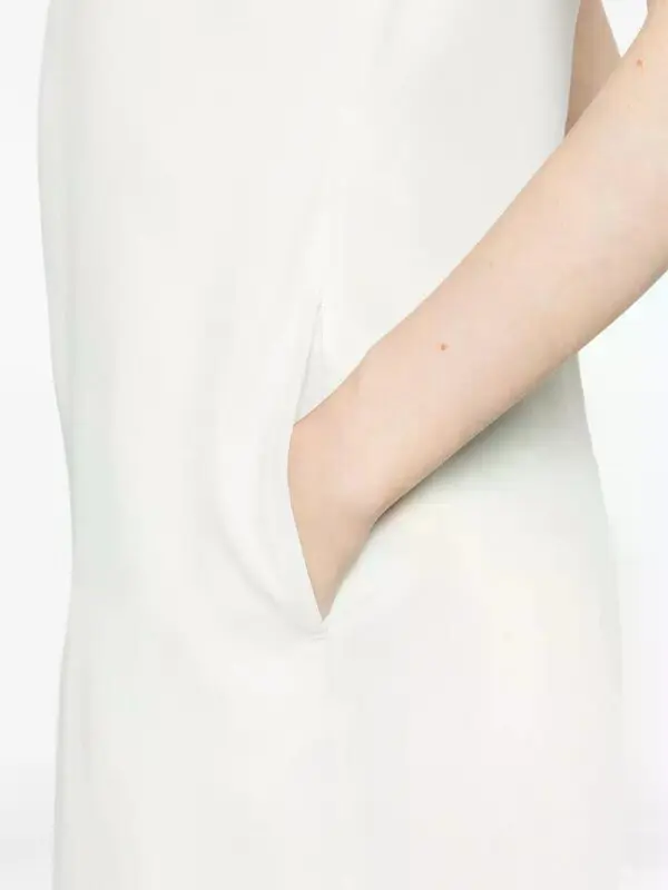 Calvin Klein V-neck Sleeveless Jumpsuit - Neutrals