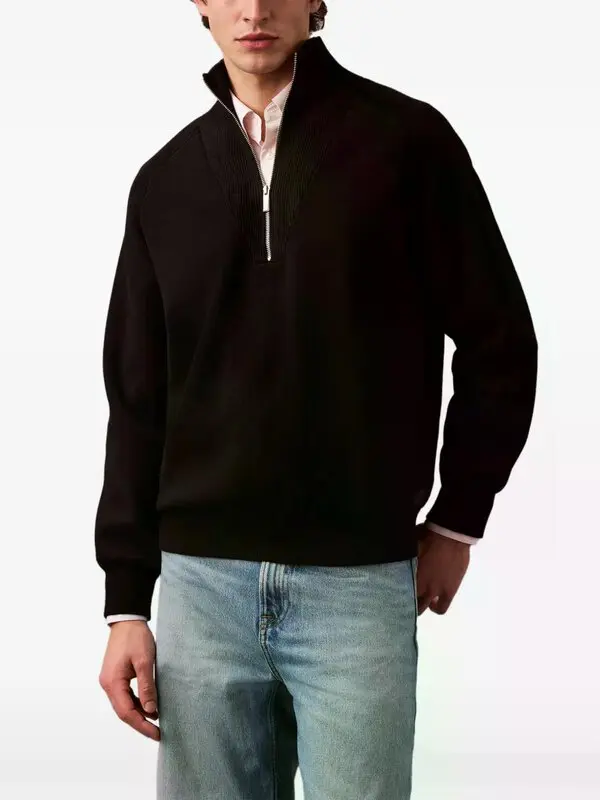 Calvin Klein Zip-up High-neck Jumper