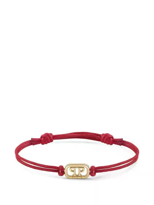 Philipp Plein Plein Lettering Friendship Bracelet - Red