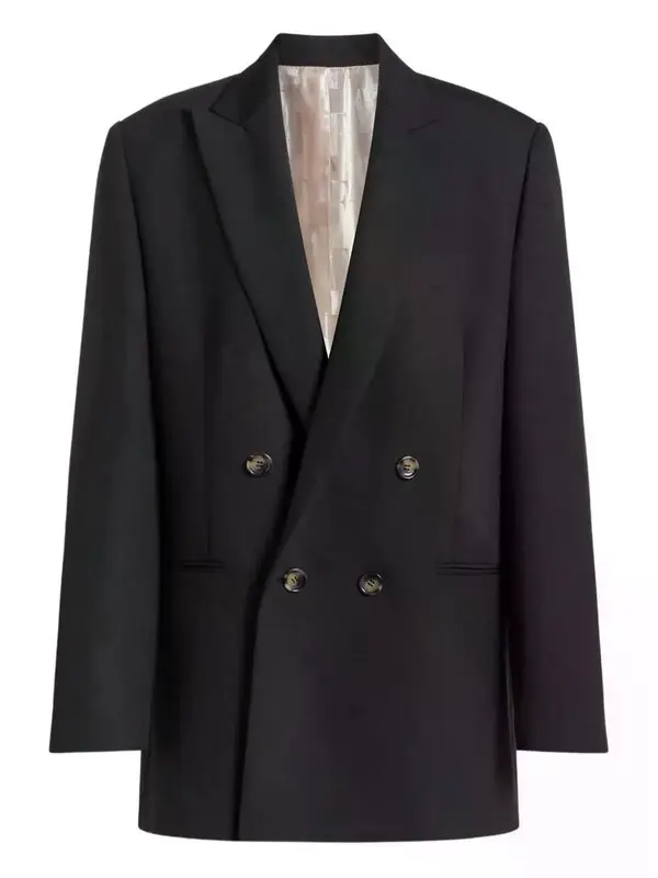 Alberta Ferretti Double-breasted Blazer - Black