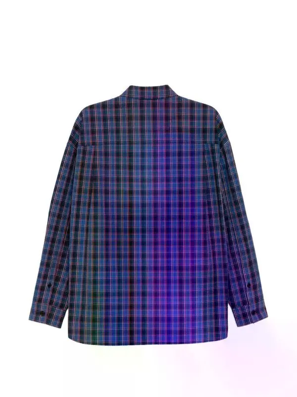 JUUN.J Plaid Seersucker Shirt - Blue