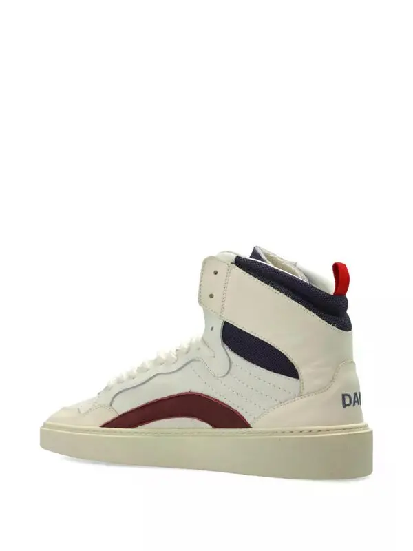 Dsquared2 Rider High-top Panelled Leather Sneakers