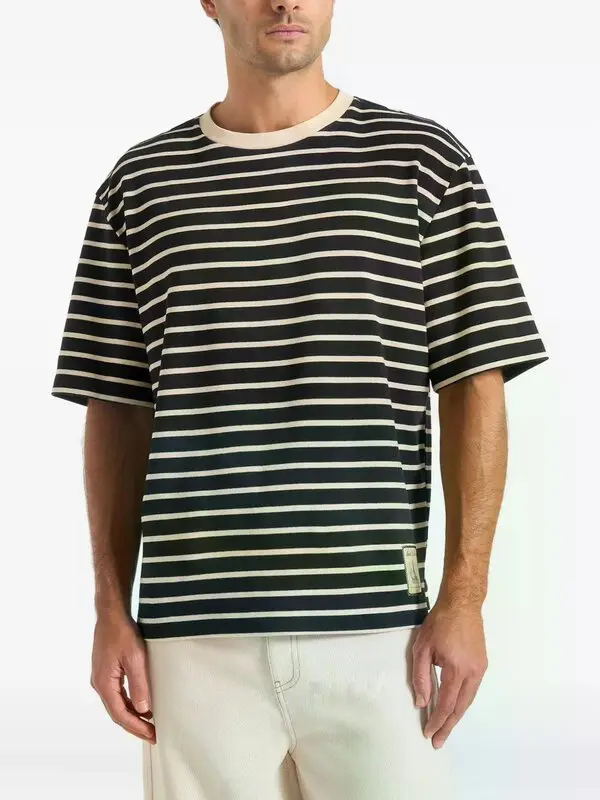 Manière De Voir Striped T-shirt - Black