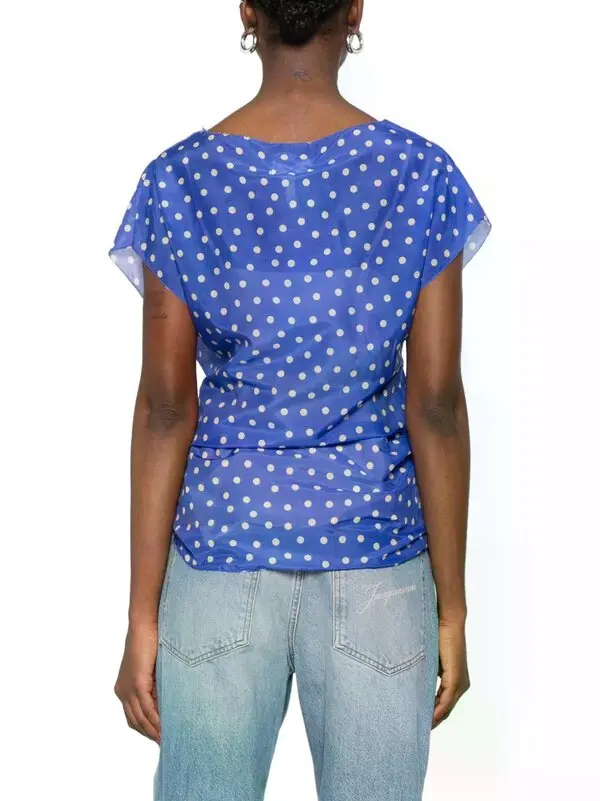 PSOPHIA Polka-dot Blouse Set