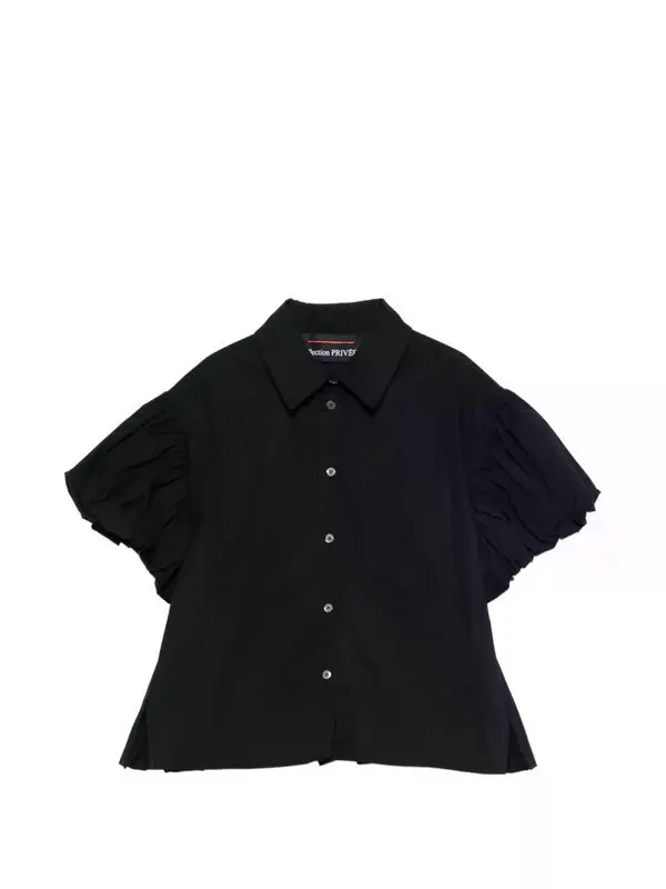 COLLECTION PRIVEE? Ruffled-sleeve Shirt