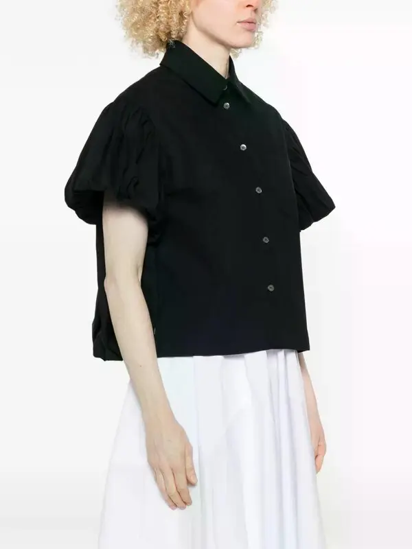 COLLECTION PRIVEE? Ruffled-sleeve Shirt