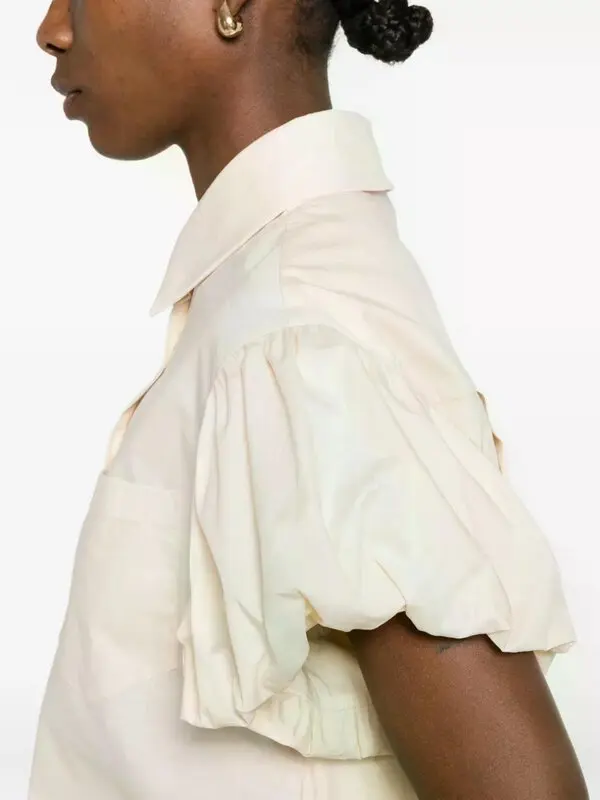 COLLECTION PRIVEE? Ruched-sleeve Shirt