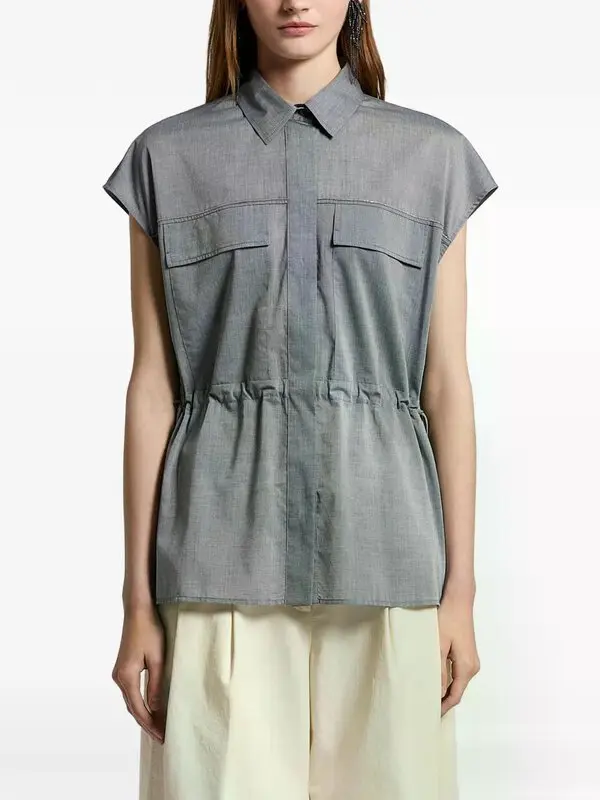 Peserico Drawstring Shirt - Blue