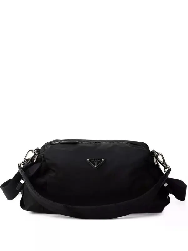 Prada Re-nylon And Leather Explore Bag - Black