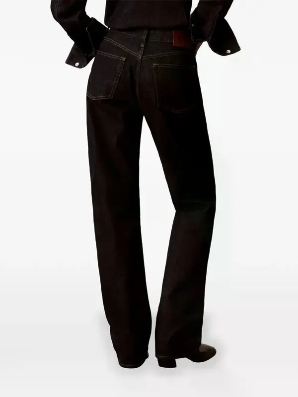 Calvin Klein Topstitched Trousers - Blue