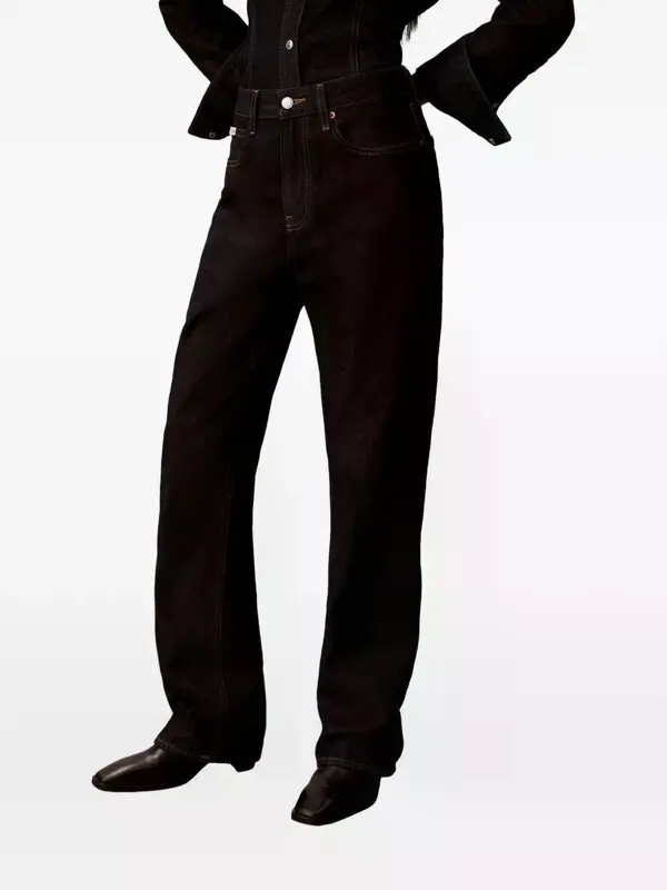 Calvin Klein Topstitched Trousers - Blue