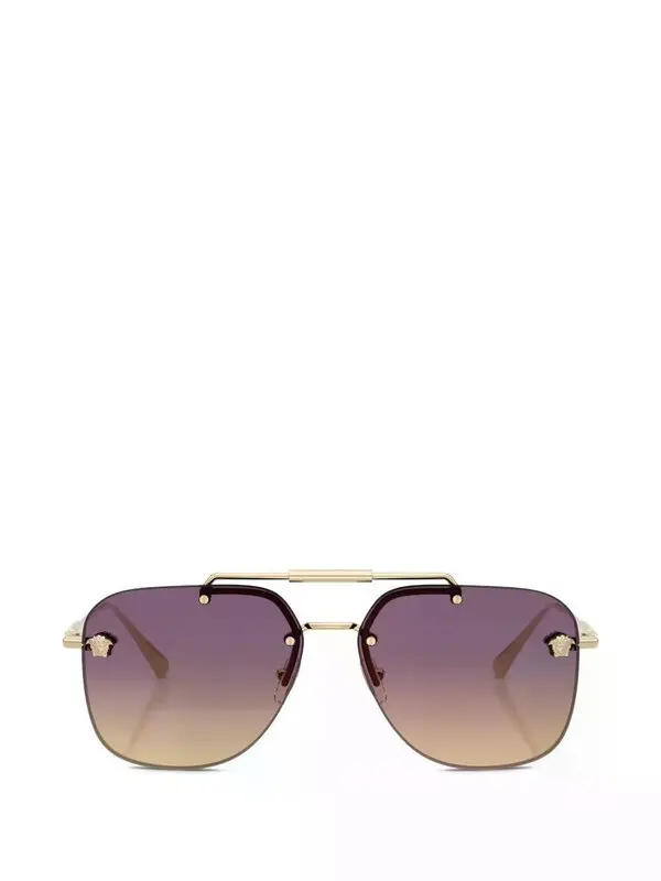Versace Medusa Browline Sunglasses - Gold