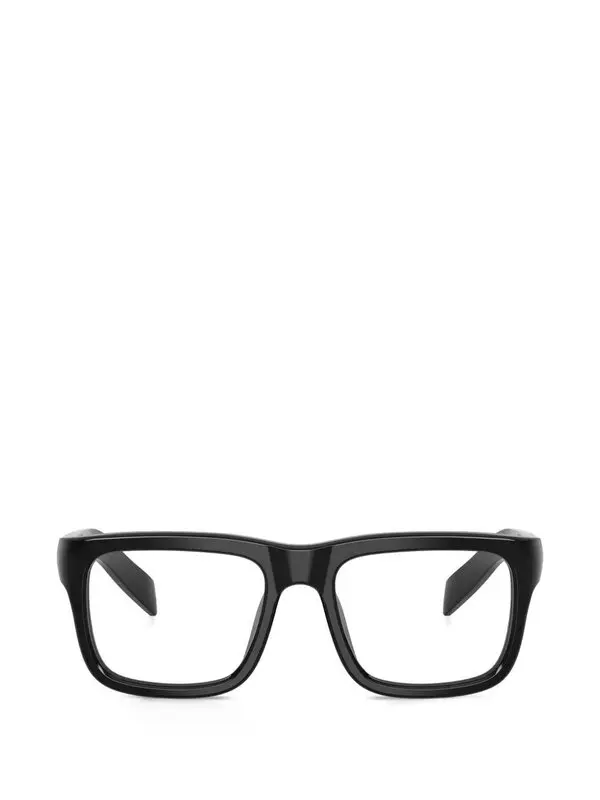 Prada Square Frame Eyeglasses - Black