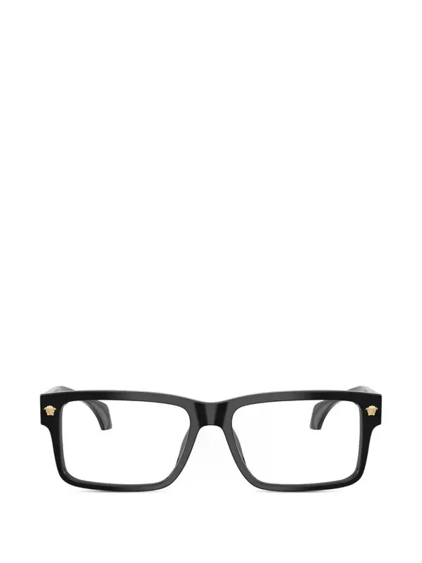 Versace Square Frame Eyeglasses - Black