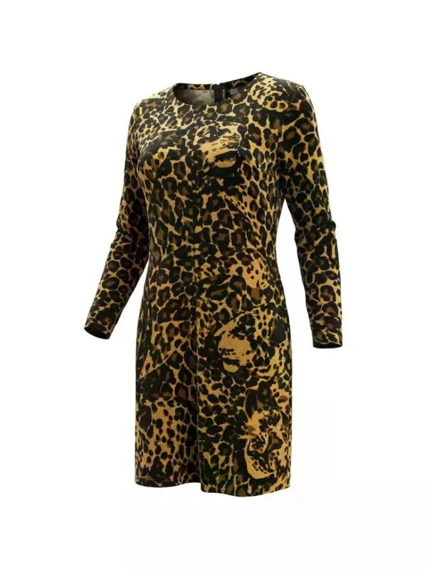 Saint Laurent 1993-1994 Animal-print Mini Dress