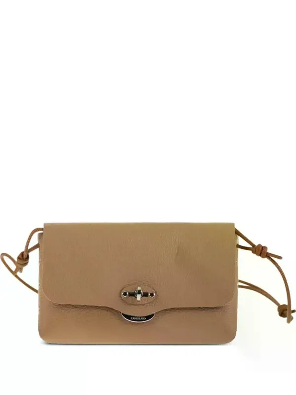ZANELLATO Small Lettera Leather Crossbody Bag - Neutrals