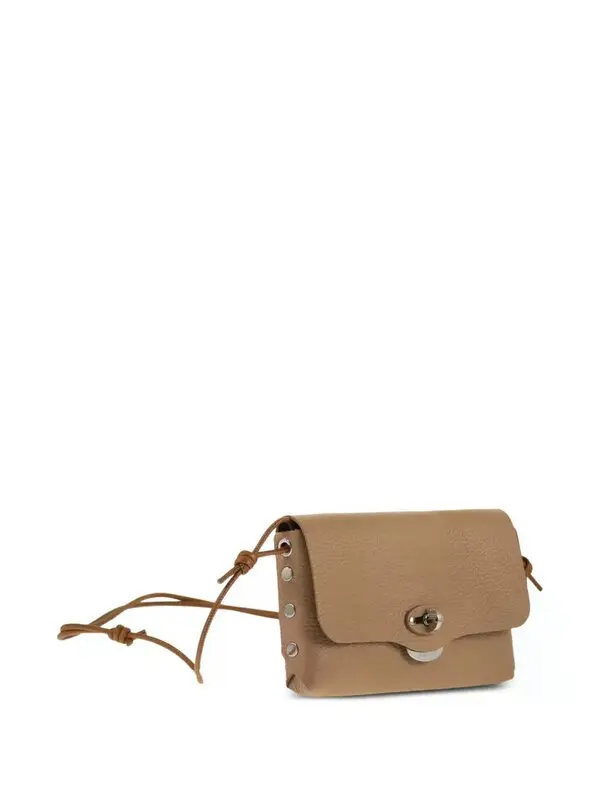 ZANELLATO Small Lettera Leather Crossbody Bag - Neutrals
