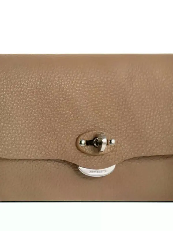 ZANELLATO Small Lettera Leather Crossbody Bag - Neutrals