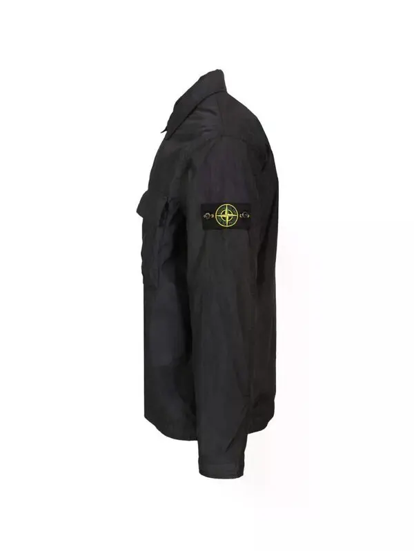 Stone Island Patch-pocket Overshirt - Black
