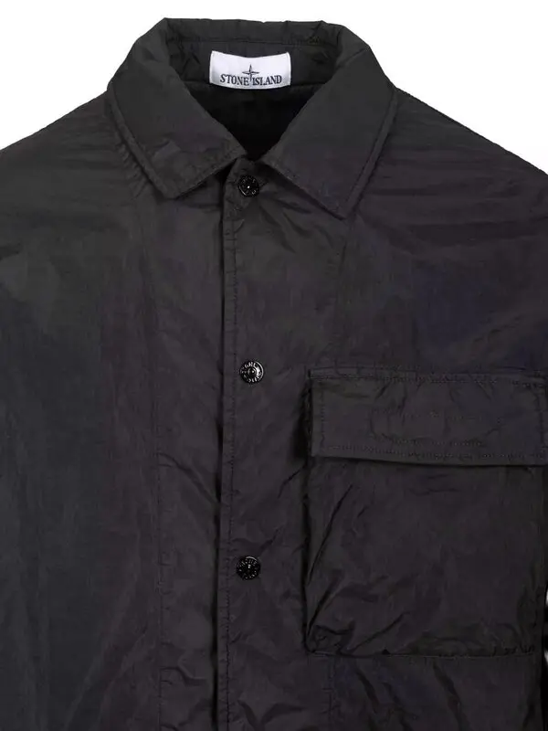 Stone Island Patch-pocket Overshirt - Black