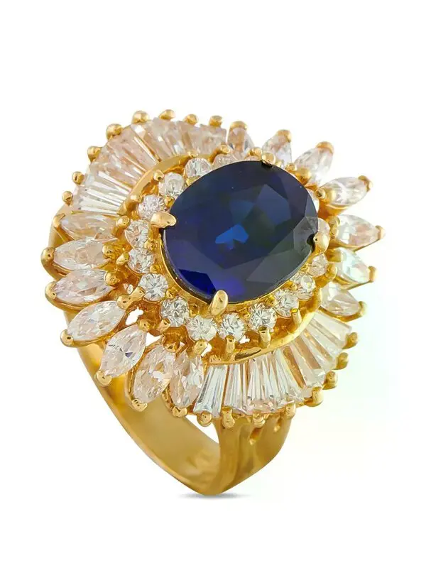 LB EXCLUSIVE Diamond And Sapphire Ring - Gold