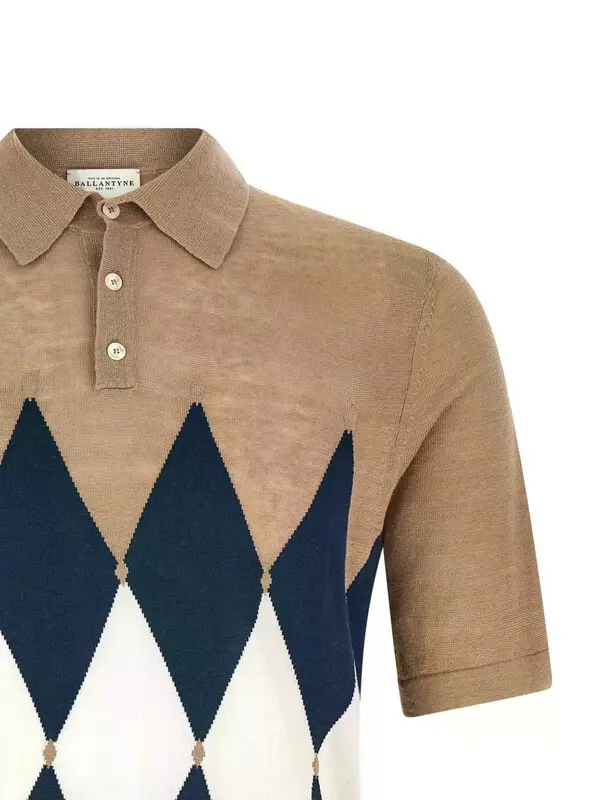 BALLANTYNE Diamond Short-sleeve Polo Shirt