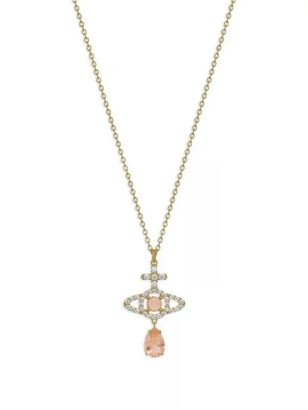 VIVIENNE WESTWOOD Olympia Crystal-embellished Necklace - Gold