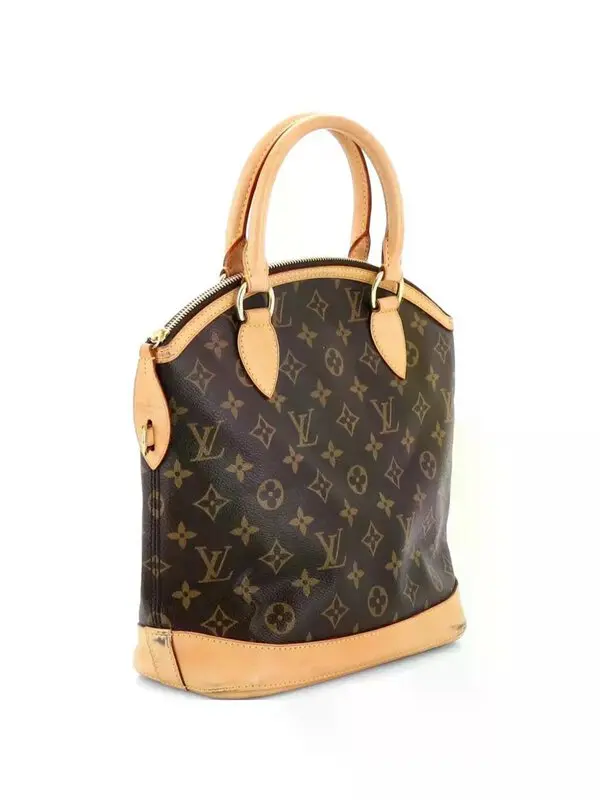LOUIS VUITTON Lockit Handbag Monogram Canvas Pm Satchel - Brown