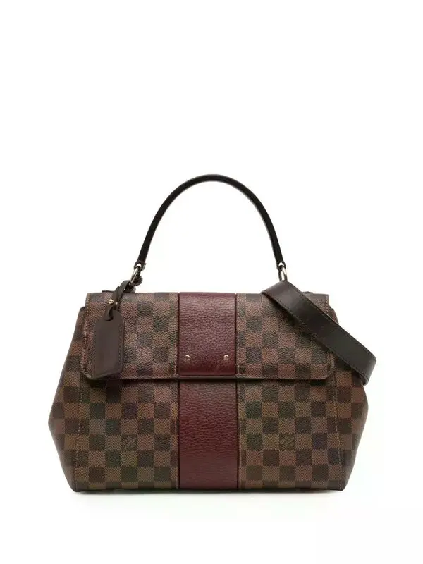 LOUIS VUITTON 2017 Damier Ebene Bond Street Satchel - Brown