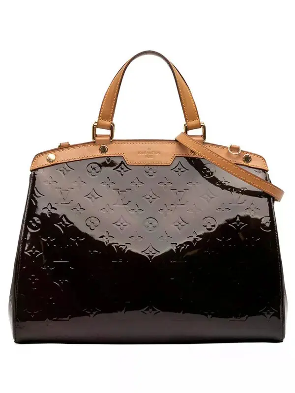 LOUIS VUITTON 2013 Monogram Vernis Brea Gm Satchel - Purple