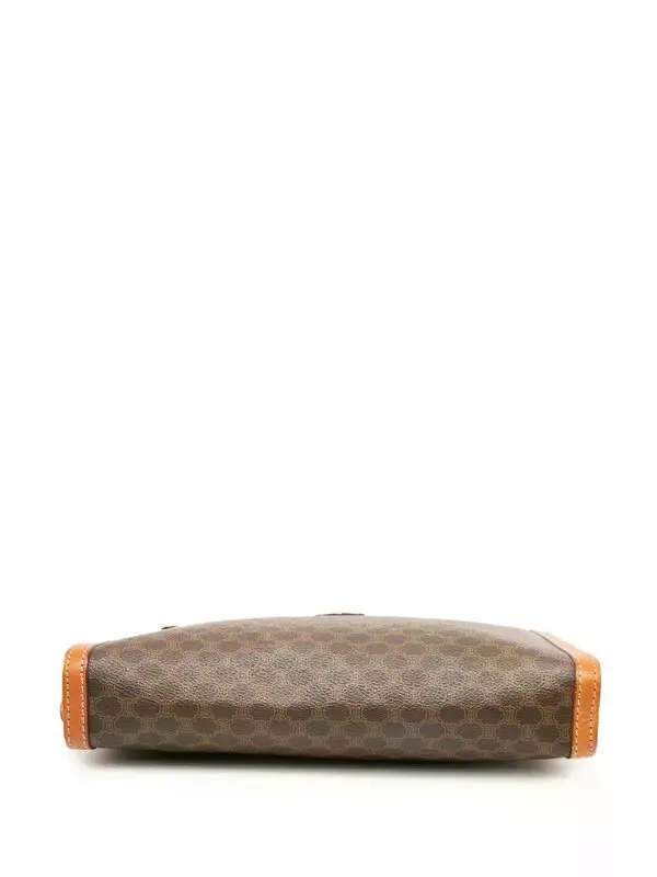 Celine 1992 Macadam Coated Canvas Clutch Bag