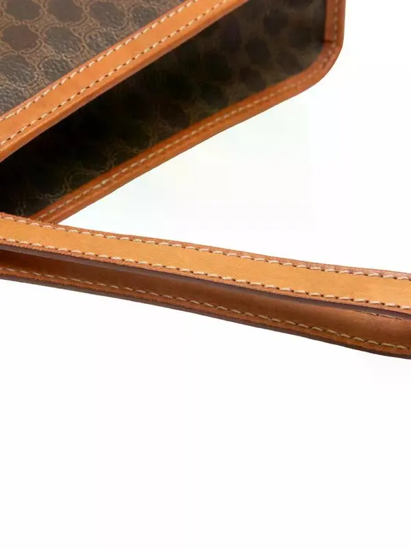 Celine 1992 Macadam Coated Canvas Clutch Bag