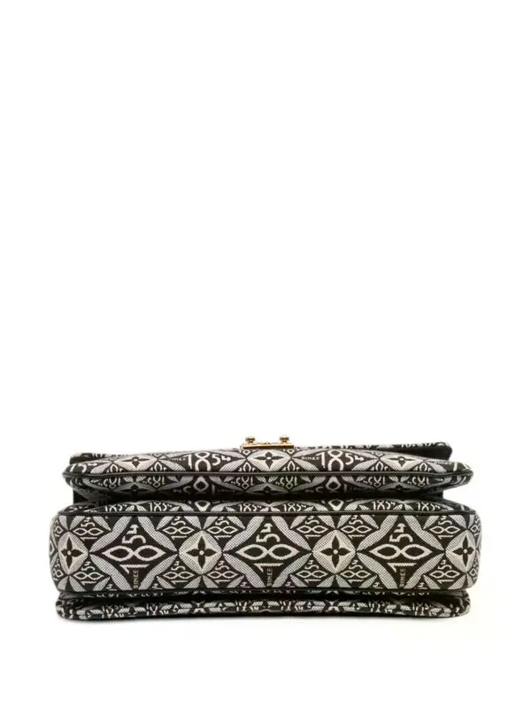 LOUIS VUITTON 2020 Monogram Jacquard Since 1854 Pochette Metis Satchel - Black