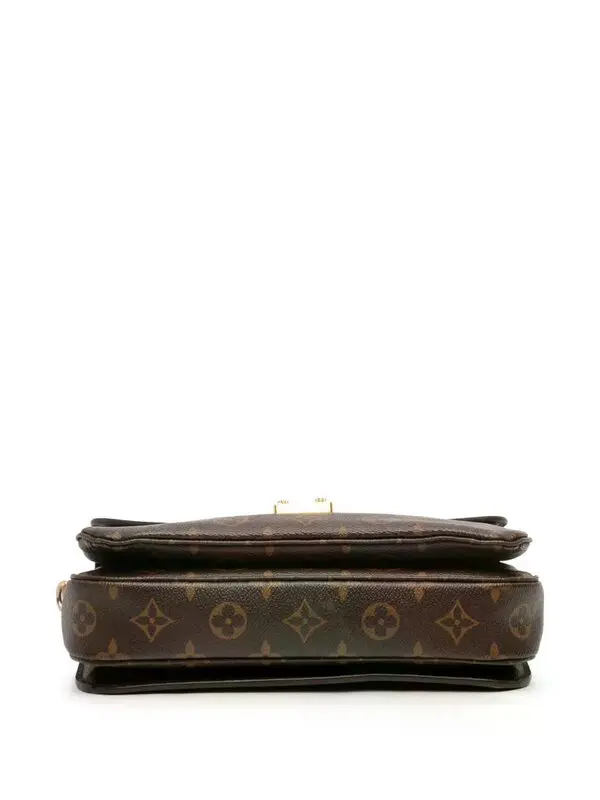 LOUIS VUITTON 2014 Monogram Pochette Metis Satchel - Brown