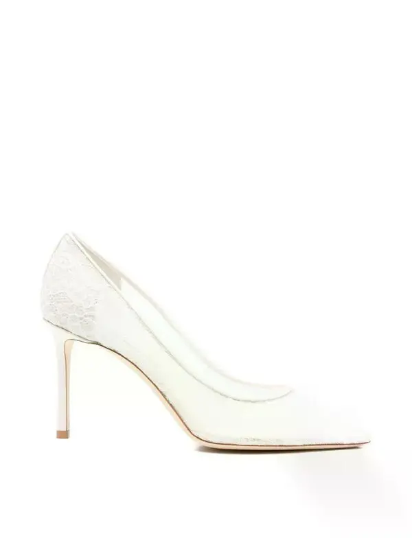 JIMMY CHOO Romy Pointed Pumps - White