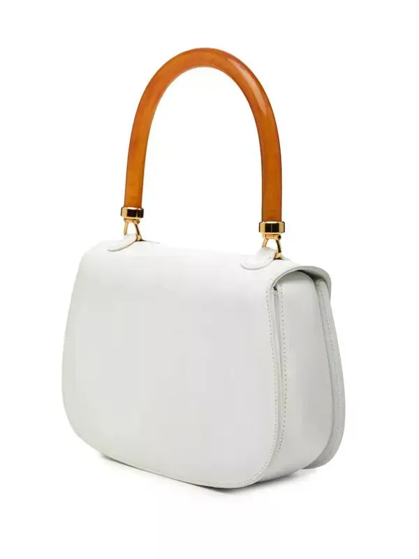 Gucci 20th Century Calfskin Bakelite Night Handbag - White