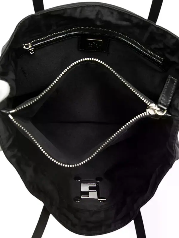 Fendi 20th Century Zucca Canvas Tote Bag - Black