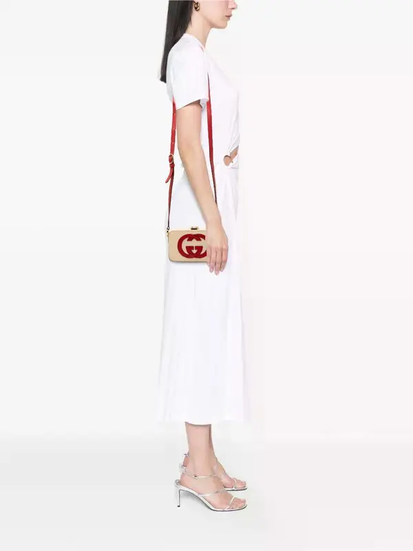 Gucci Leather Interlocking G Crossbody Bag