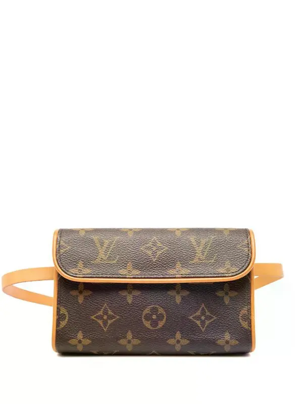 LOUIS VUITTON 2003 Monogram Pochette Florentine Belt Bag - Brown
