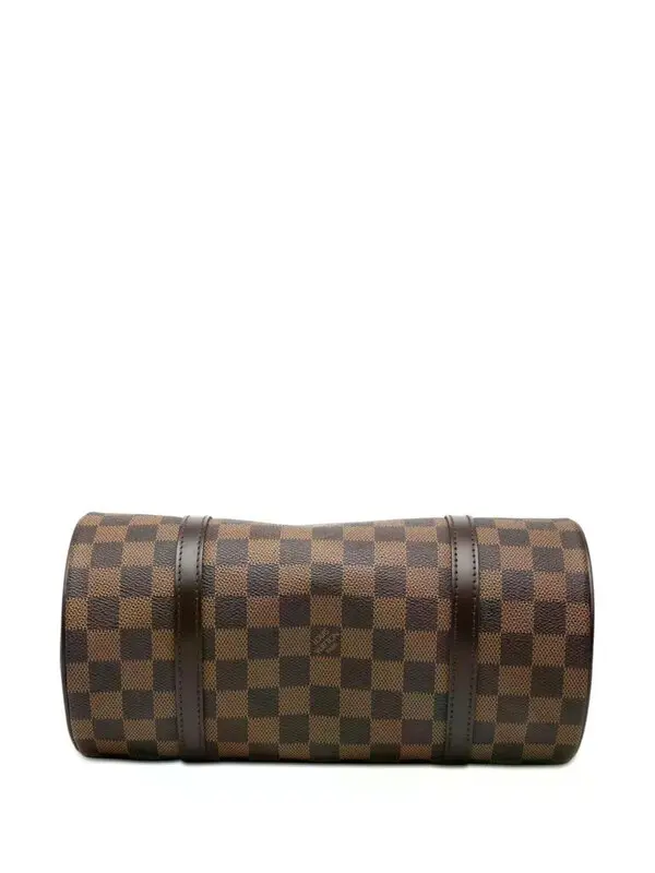 LOUIS VUITTON 2003 Damier Ebene Papillon 26 Handbag - Brown
