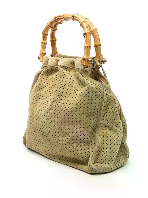miu様 リクエスト 12点 まとめ商品 Buy Miu Miu 1993-2000 Laser Cut Suede Bamboo Top Handle Handbag