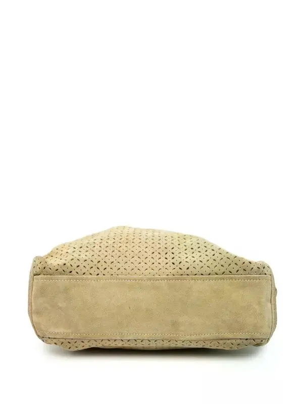 Buy Miu Miu 1993-2000 Laser Cut Suede Bamboo Top Handle Handbag