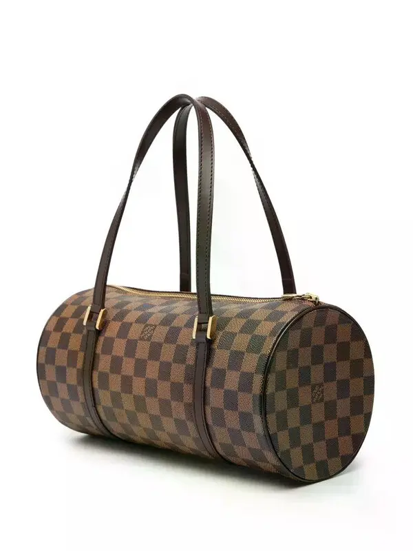 LOUIS VUITTON 2004 Damier Ebene Papillon 30 Handbag - Brown