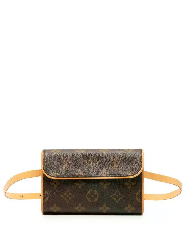 LOUIS VUITTON 2004 Monogram Pochette Florentine Belt Bag - Brown