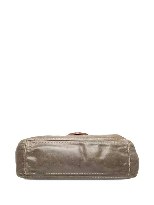 Prada Vitello Shine Push Lock Flap Shoulder Bag